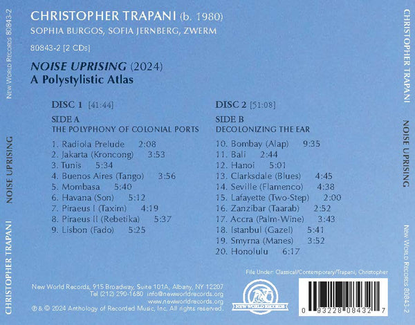Christopher Trapani: Noise Uprising – New World Records